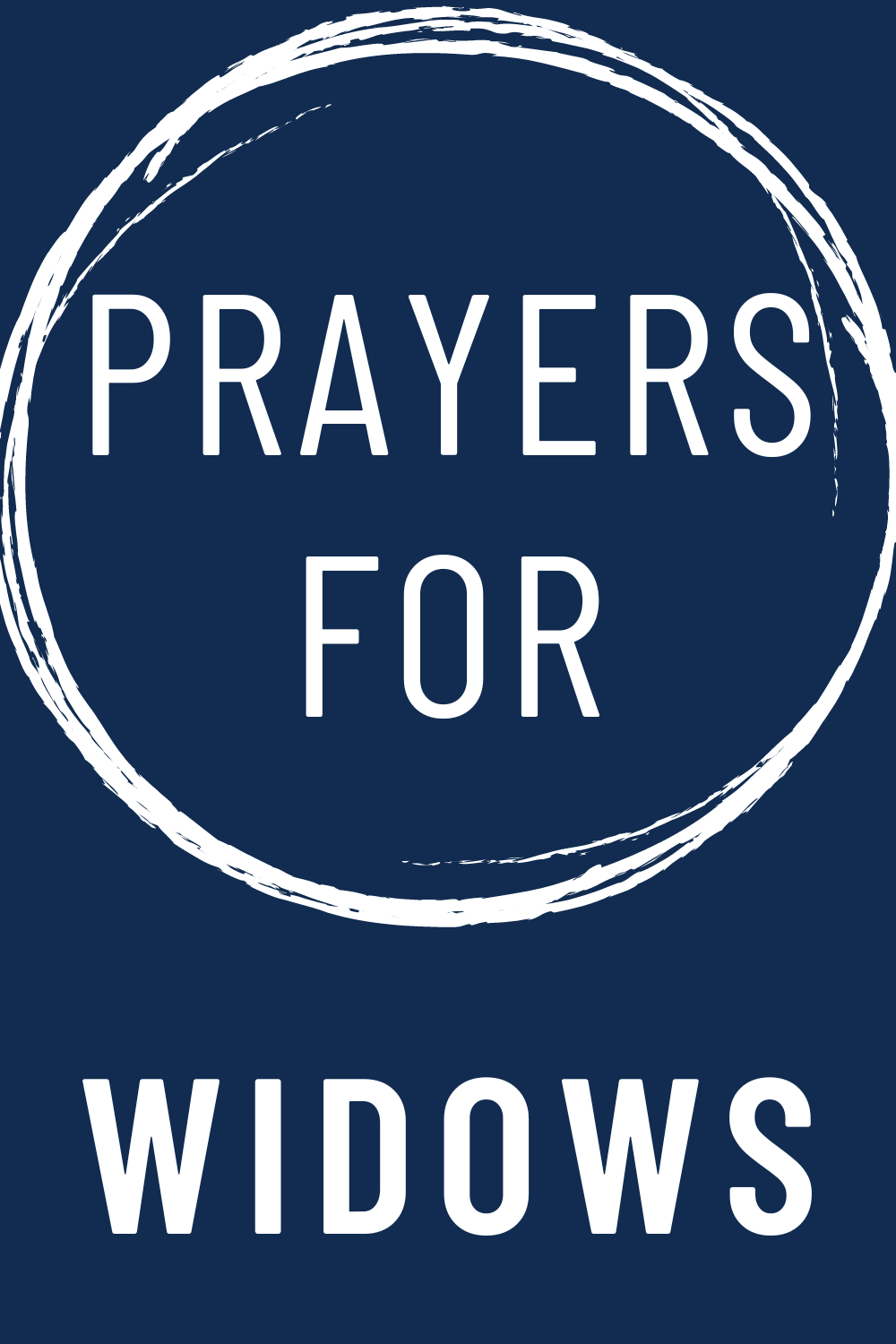 Prayer For Widows